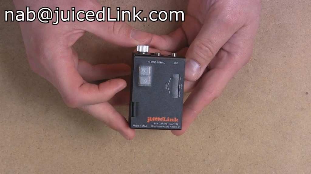 Juicedlink unveil the Little DARling - a belt pack audio recorder ...