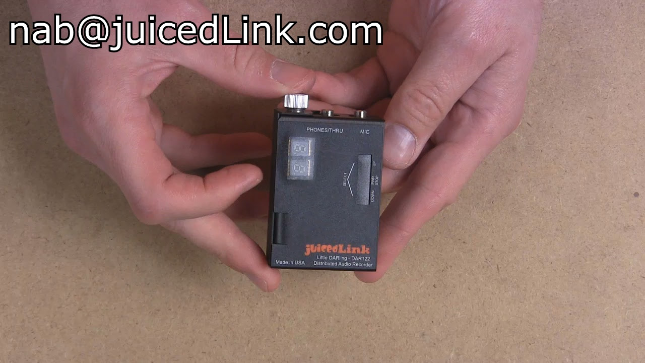 Juicedlink unveil the Little DARling - a belt pack audio recorder ...
