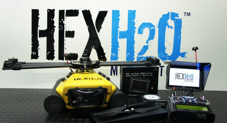 The Quad HexH2O- A drone that can film from the air and underwater ...