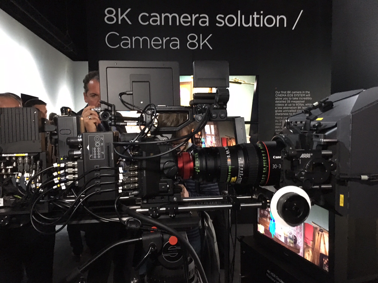 Canon Expo 2015: 8K Cinema EOS technology demo camera recording to four ...