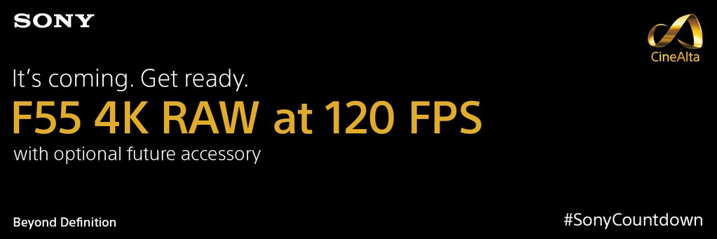 Sony tease 4K 120fps RAW shooting for the F55 cinema camera - Newsshooter