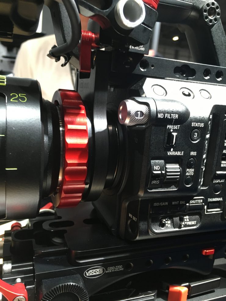 BVE 2016: Vocas updated Sony FS5 rig with secure PL mount and new grip ...