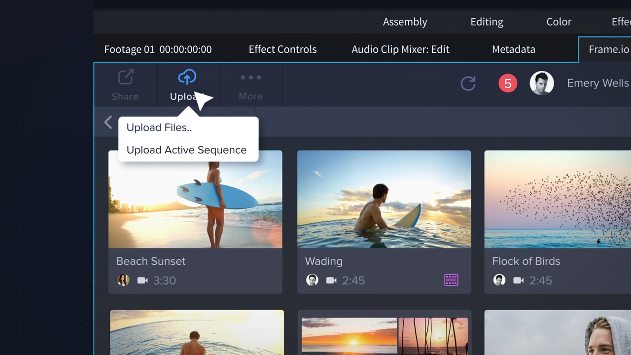 Frame.io to allow real-time collaboration within Adobe Premiere Pro ...