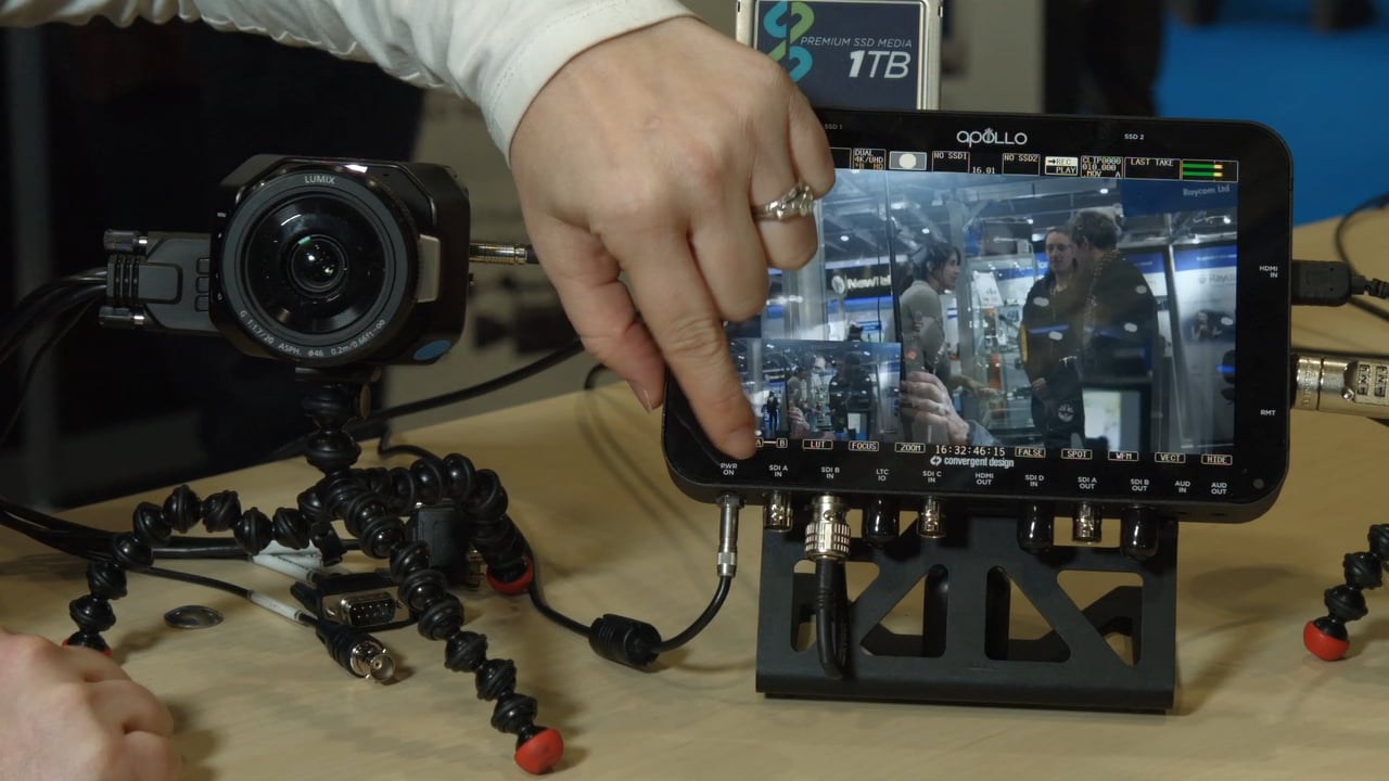 BVE 2016: Convergent Design Apollo switcher/recorder working with 6G ...