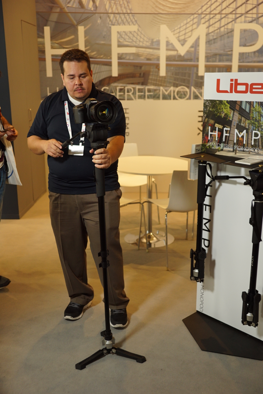 IBC 2016 - Libec shows innovative hands free monopod - Newsshooter