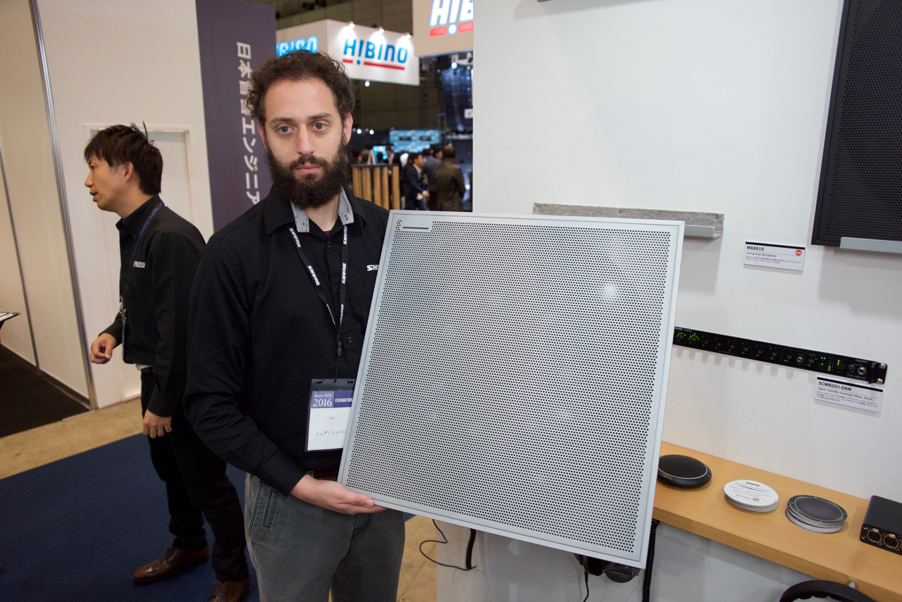 Interbee 2016: SHURE Microflex Advance MXA910 - a mic array for your ...