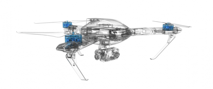 Yi Erida tricopter drone carries the new 4K+ 60p Action Camera to new ...