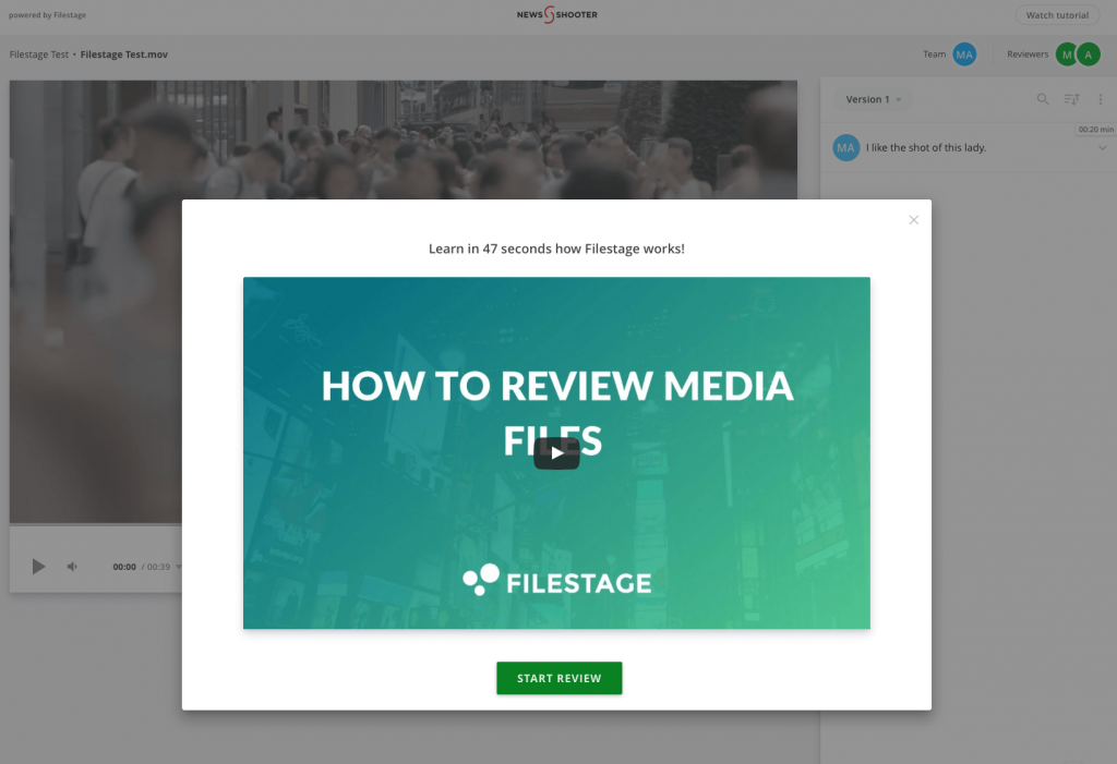Filestage - an online tool for sharing, reviewing and approving media ...