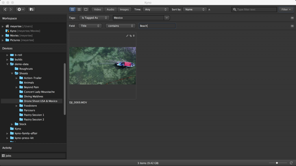 kyno 1.3 0011 metadata filter 4 - Newsshooter