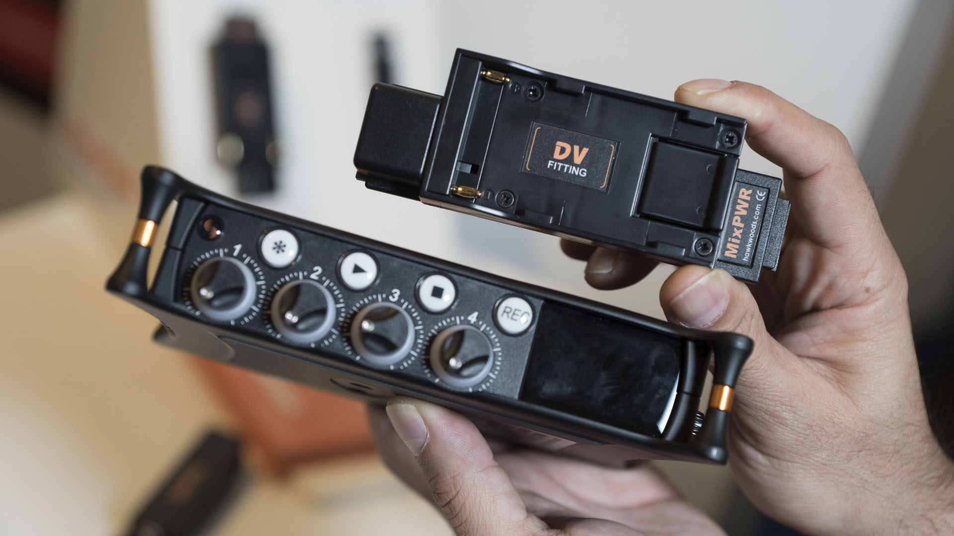 Hawk Wood's MixPWR adaptors for Sound Devices MixPre – IBC 2017 ...