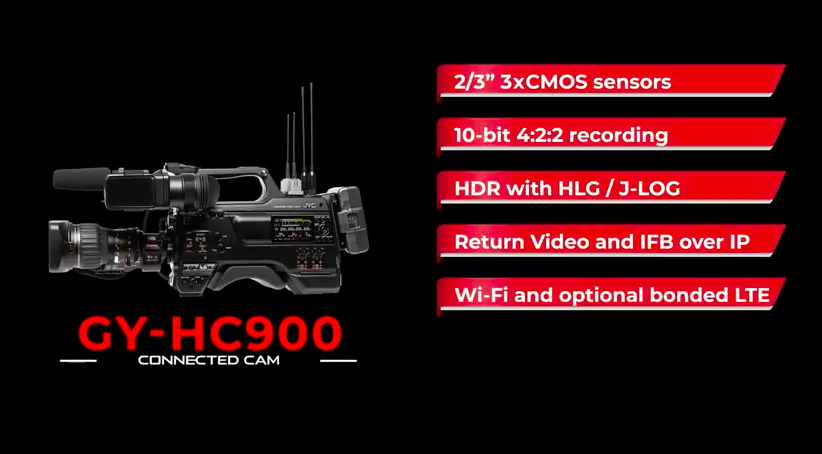 JVC's new GY-HC900 2/3" Broadcast Live-Streaming Connected Camera - Newsshooter