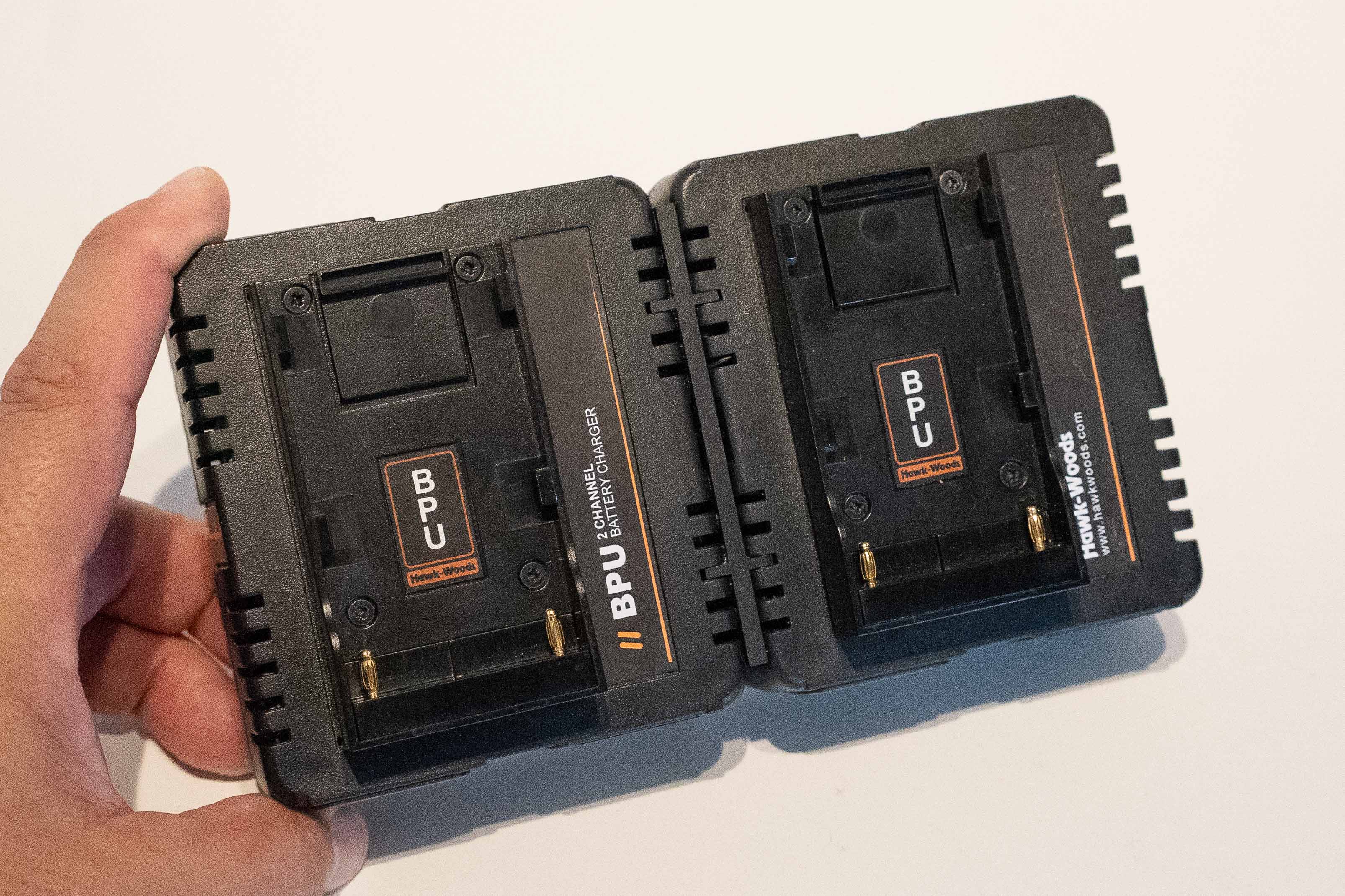 Hawk Woods NPF battery dual charger - Newsshooter