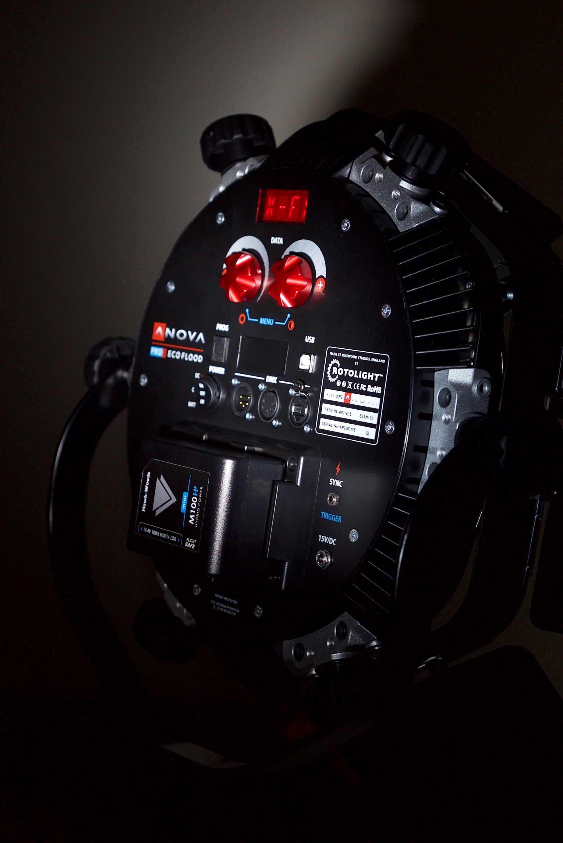 Rotolight Anova Pro 2 LED Light DMX back panel - Newsshooter