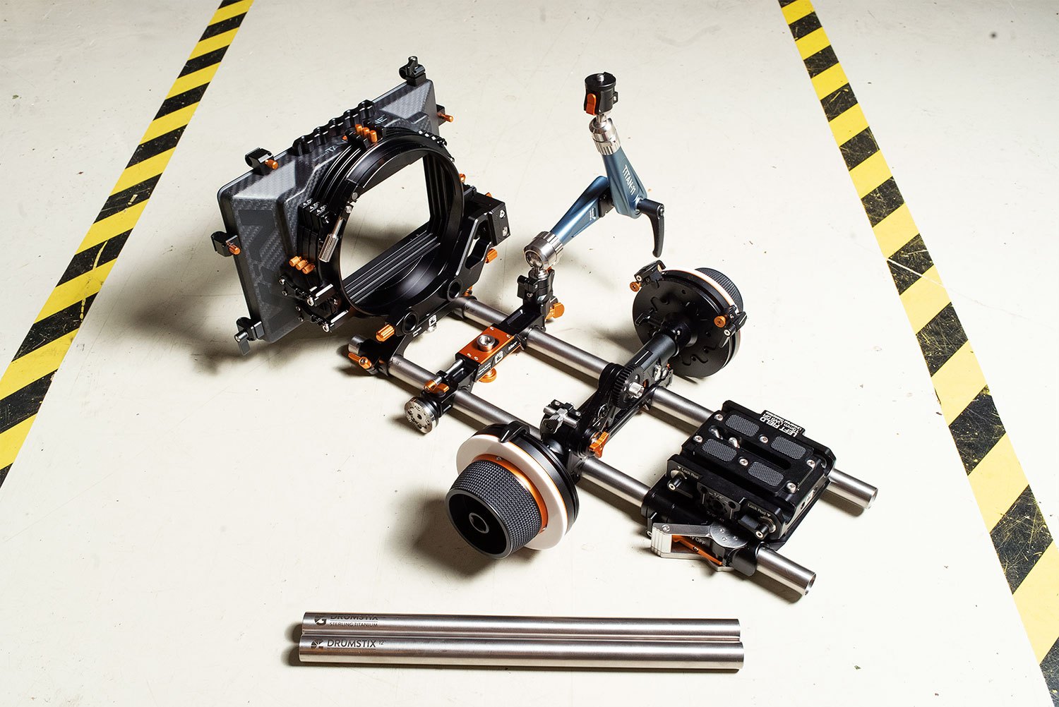 Bright Tangerine Drumstix Sterling Titanium Support Rods - Newsshooter