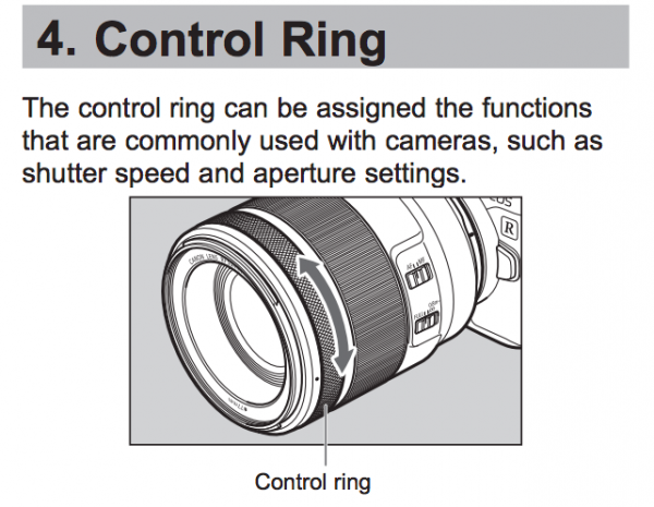 Canon will de-click the Control Ring on RF lenses - Newsshooter
