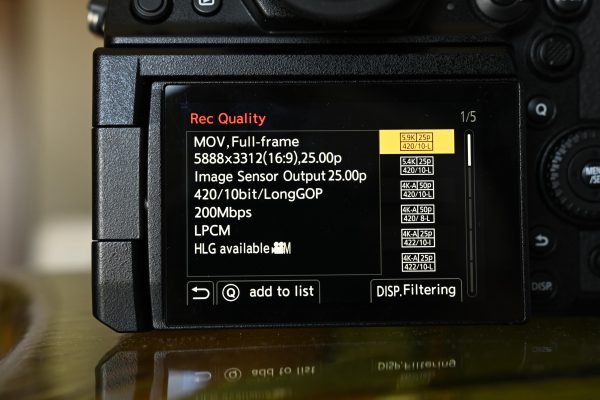 Panasonic S1H Full Specifications Announced - Newsshooter