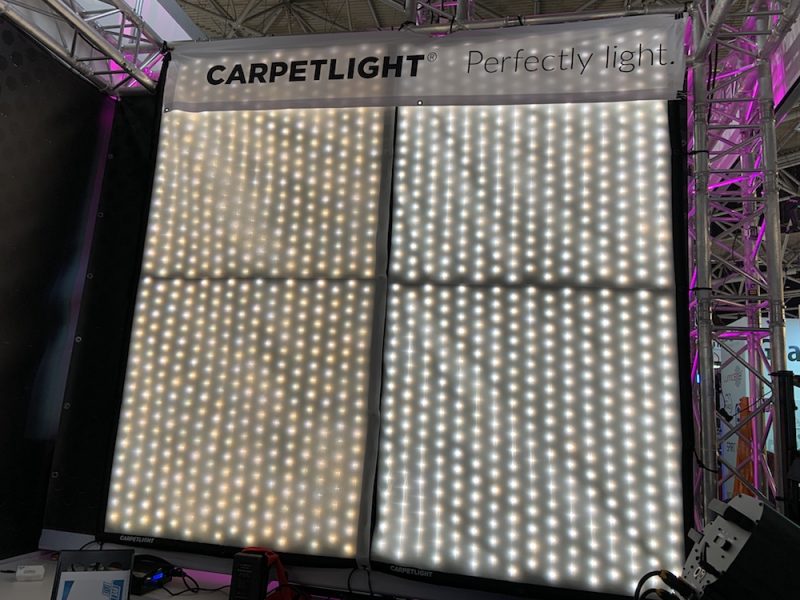 Carpetlight LED fabric-based panels - Newsshooter
