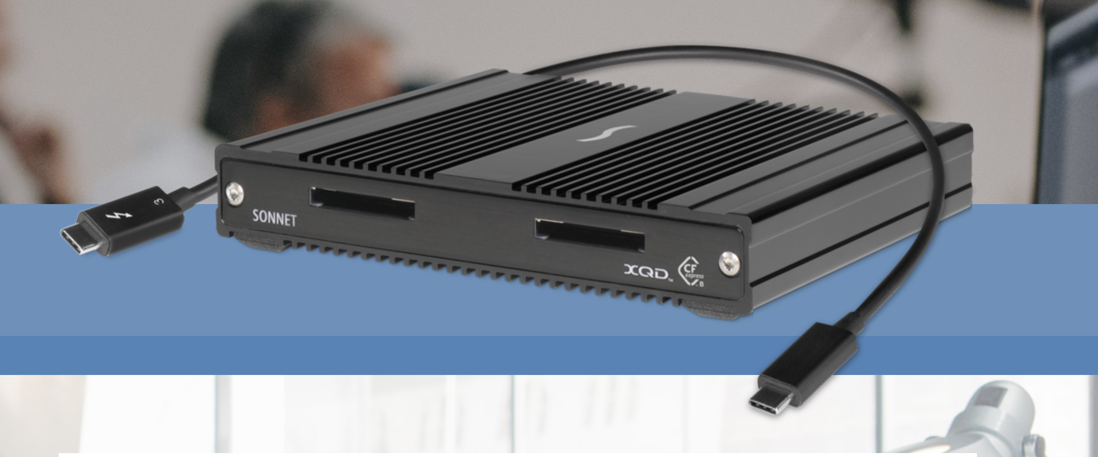 Sonnet Professional Dual-Slot Thunderbolt 3 Card Reader for CFexpress 2 ...
