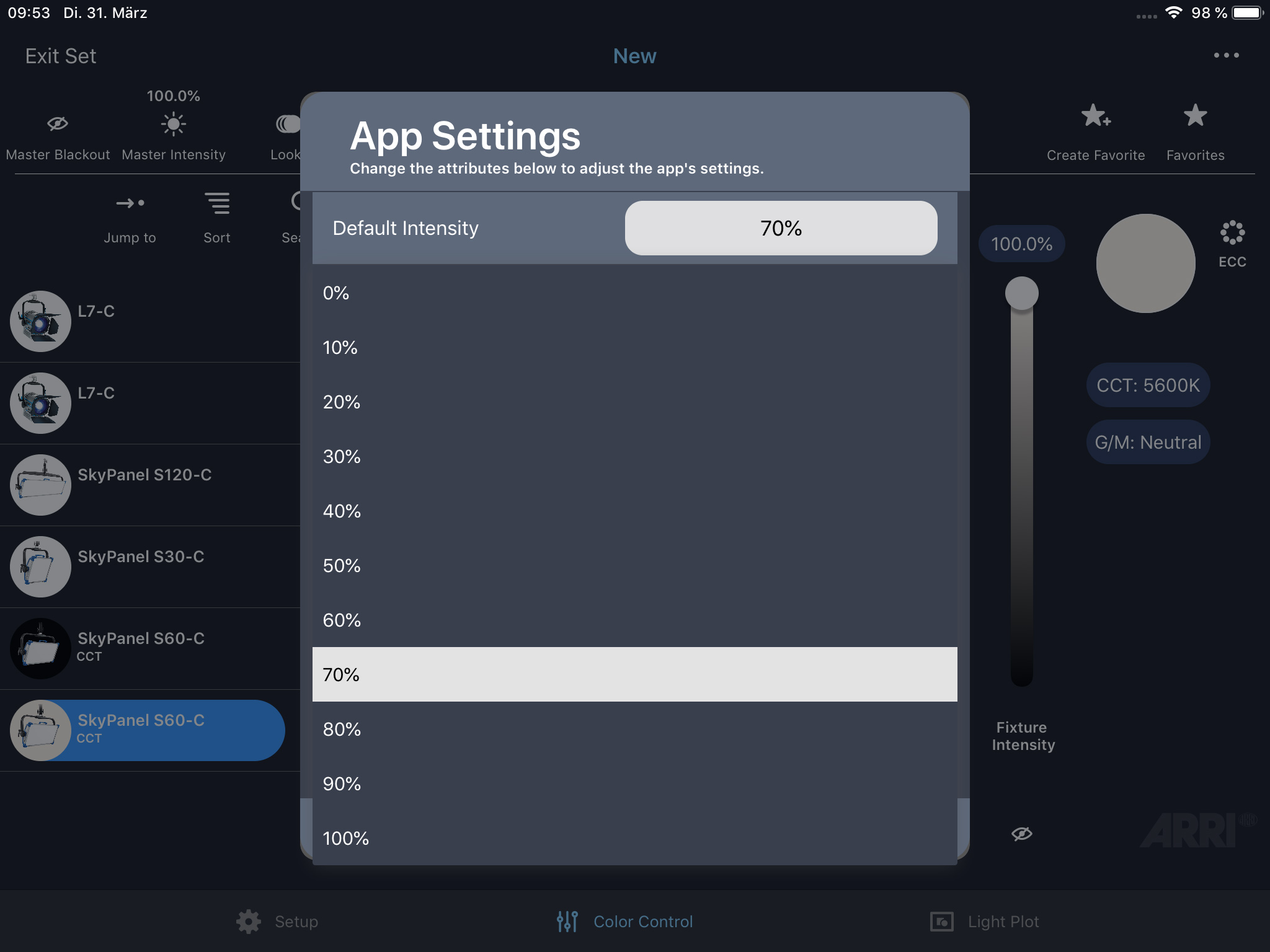 ARRI announces Stellar 2 - Intelligent Lighting Control App - Newsshooter