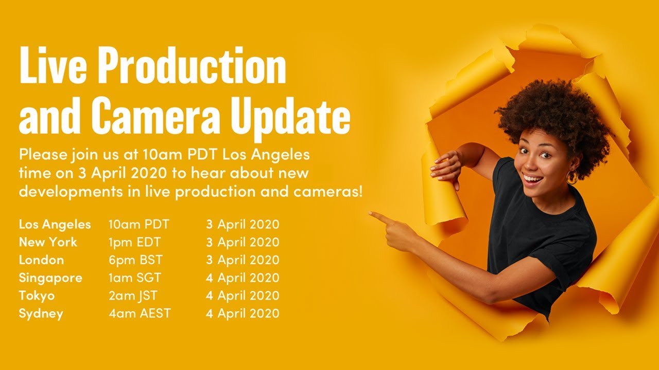Live Production and Camera Update 1 - Newsshooter