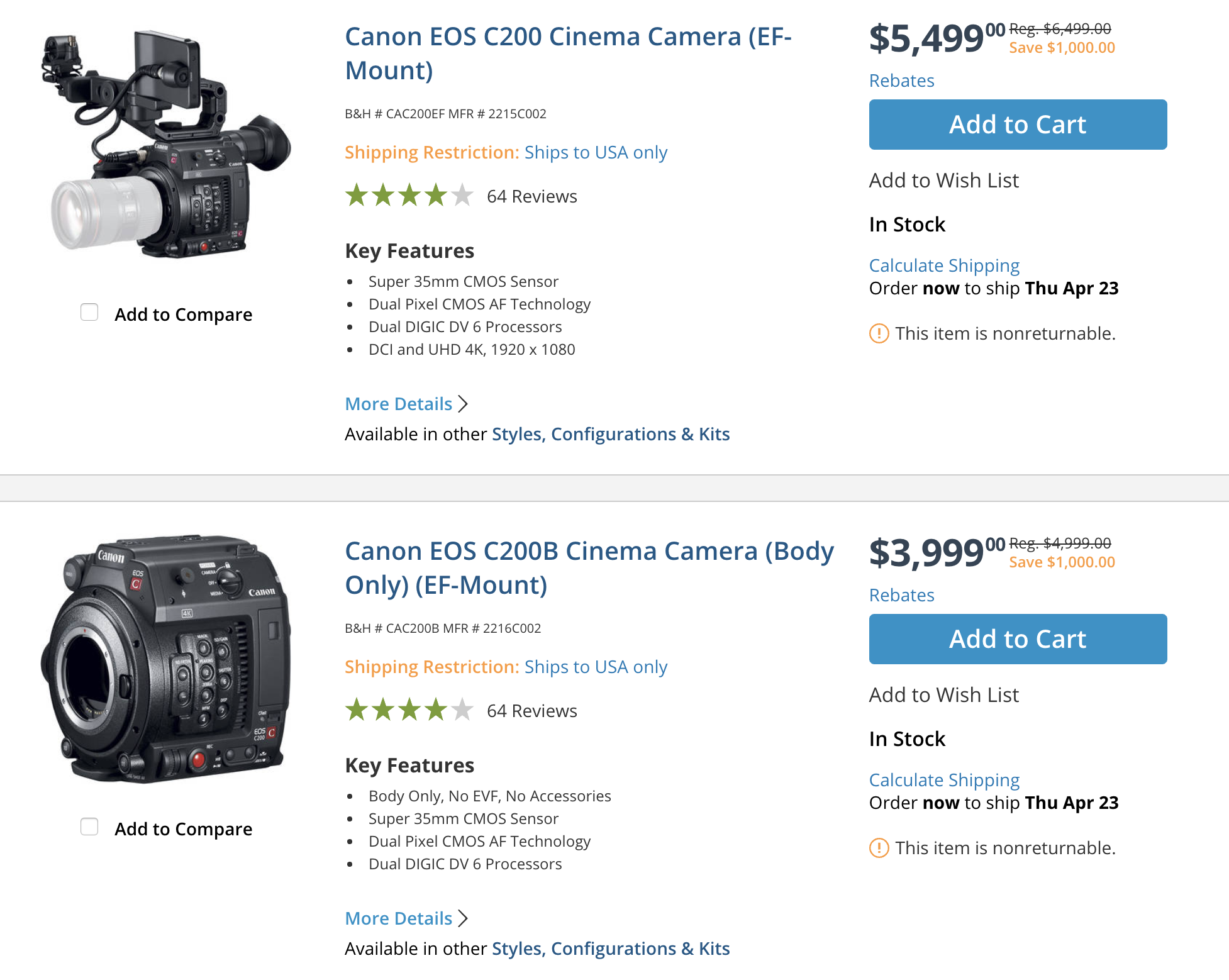 Canon C300 Mark II & C200 price drops - Newsshooter