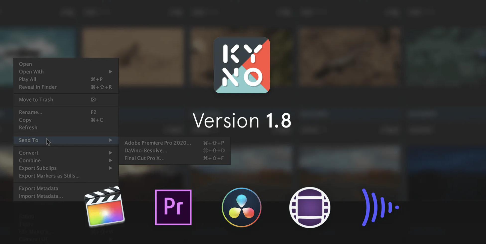 Kyno 1.8– DaVinci Resolve integration & BRAW Support - Newsshooter