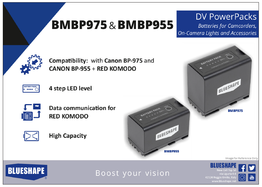 BLUESHAPE DV Power Pack Batteries - Newsshooter