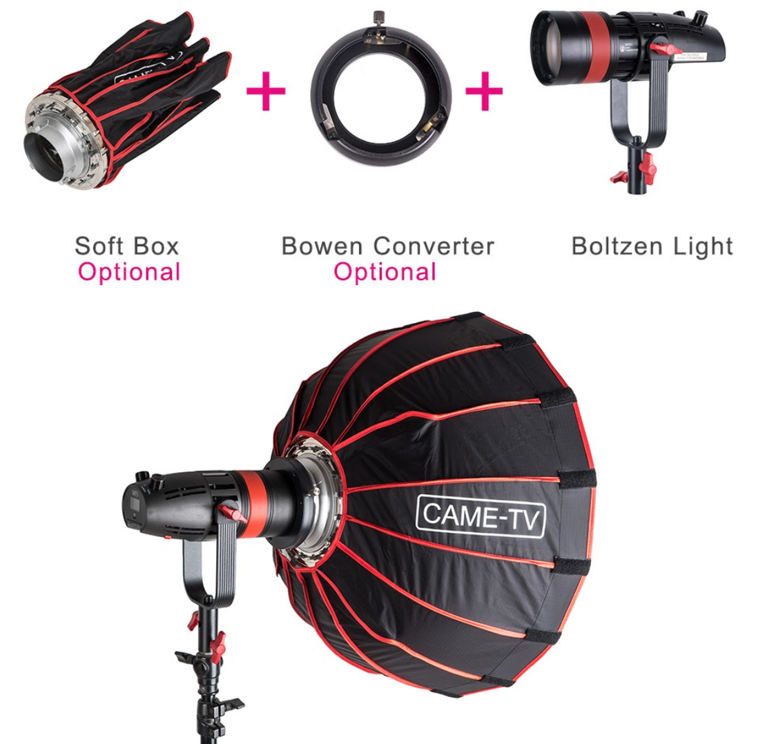 CAME-TV COB Focusing Travel Light Kits - Newsshooter