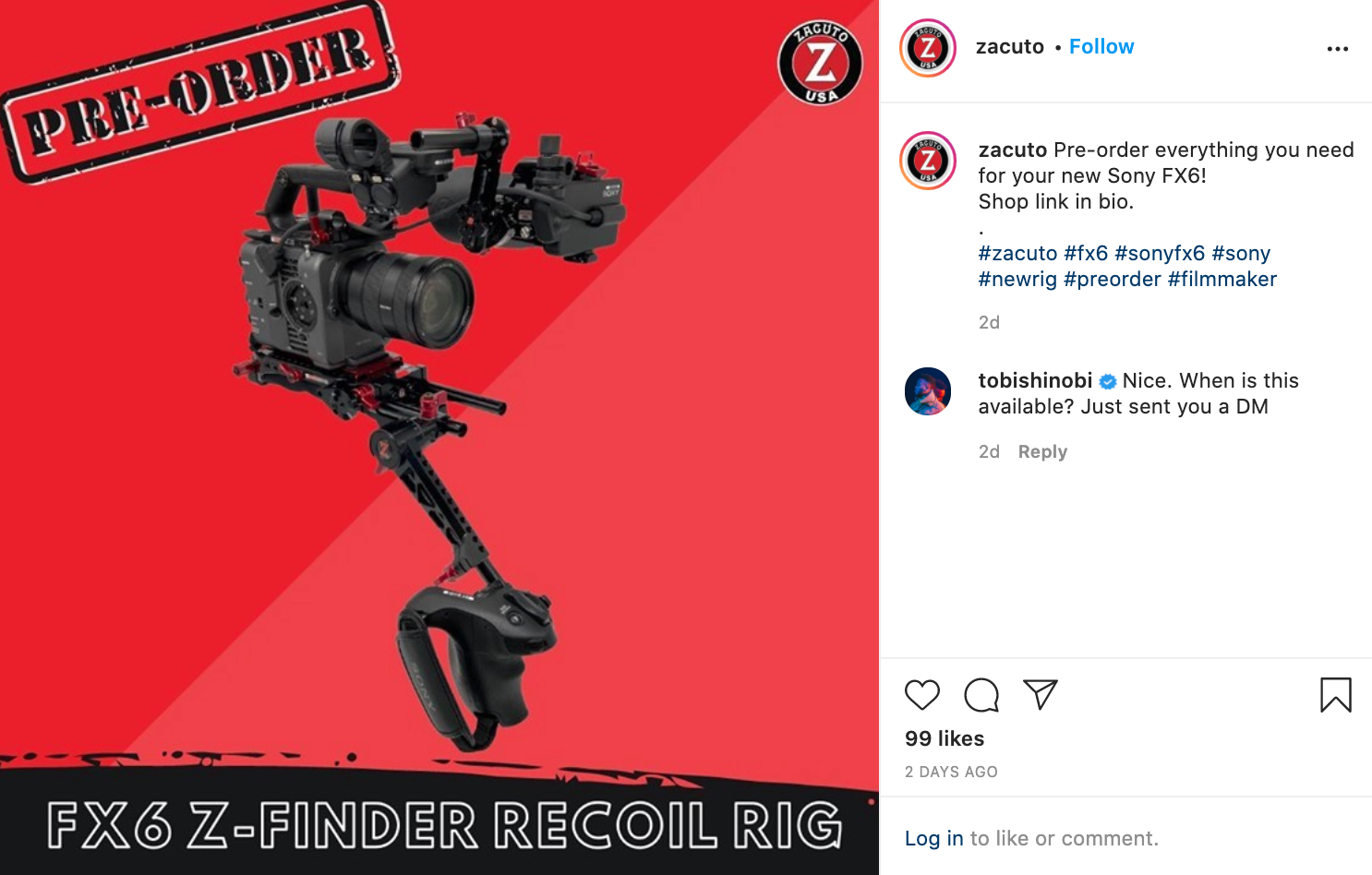 Zacuto FX6 Shoulder Rigs - Newsshooter