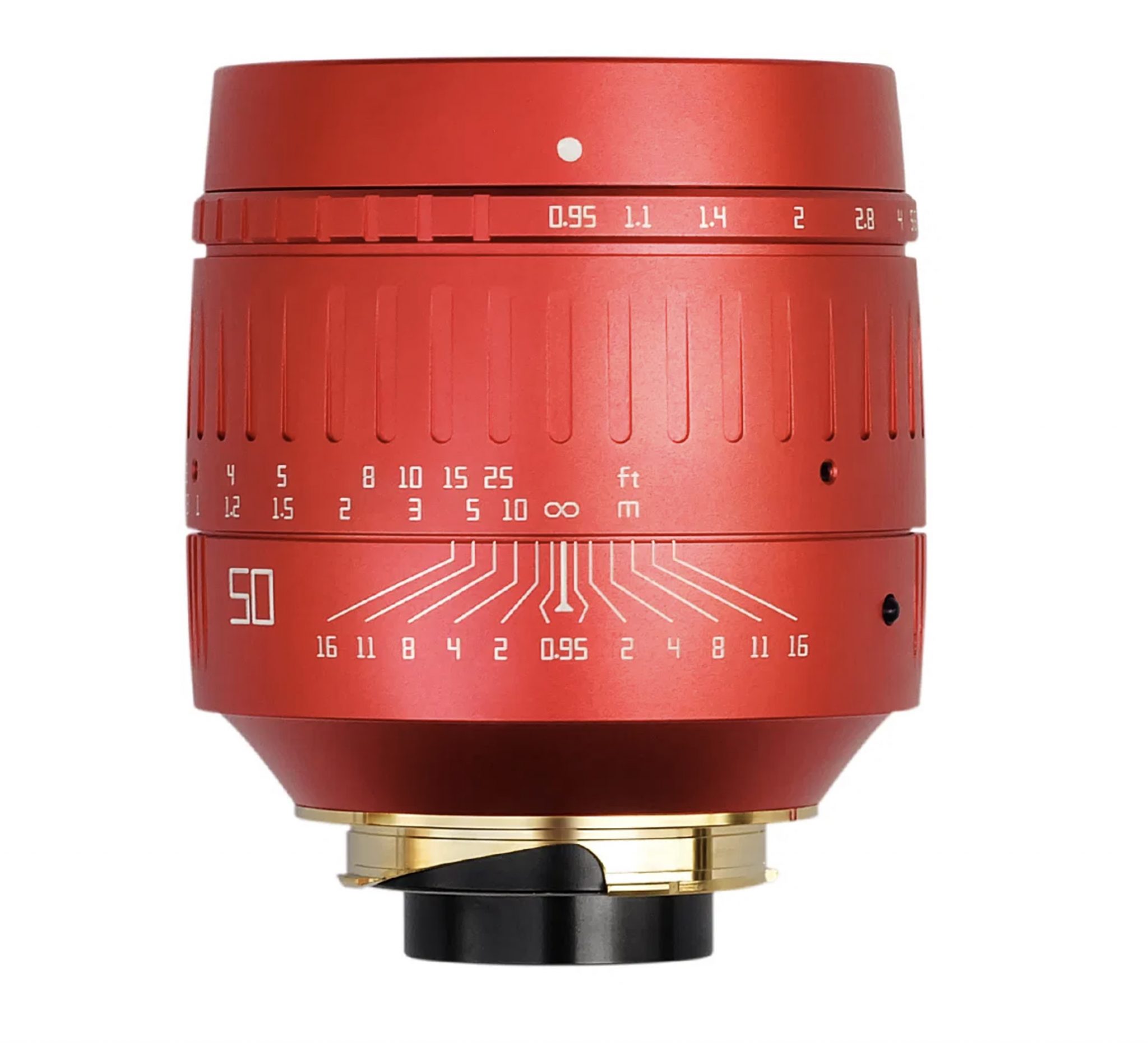 TTArtisan 50mm f/0.95 ASPH “Red Limited Edition” (Yin Metal Ox ...