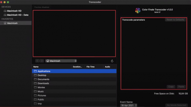 Color Finale Transcoder - Newsshooter