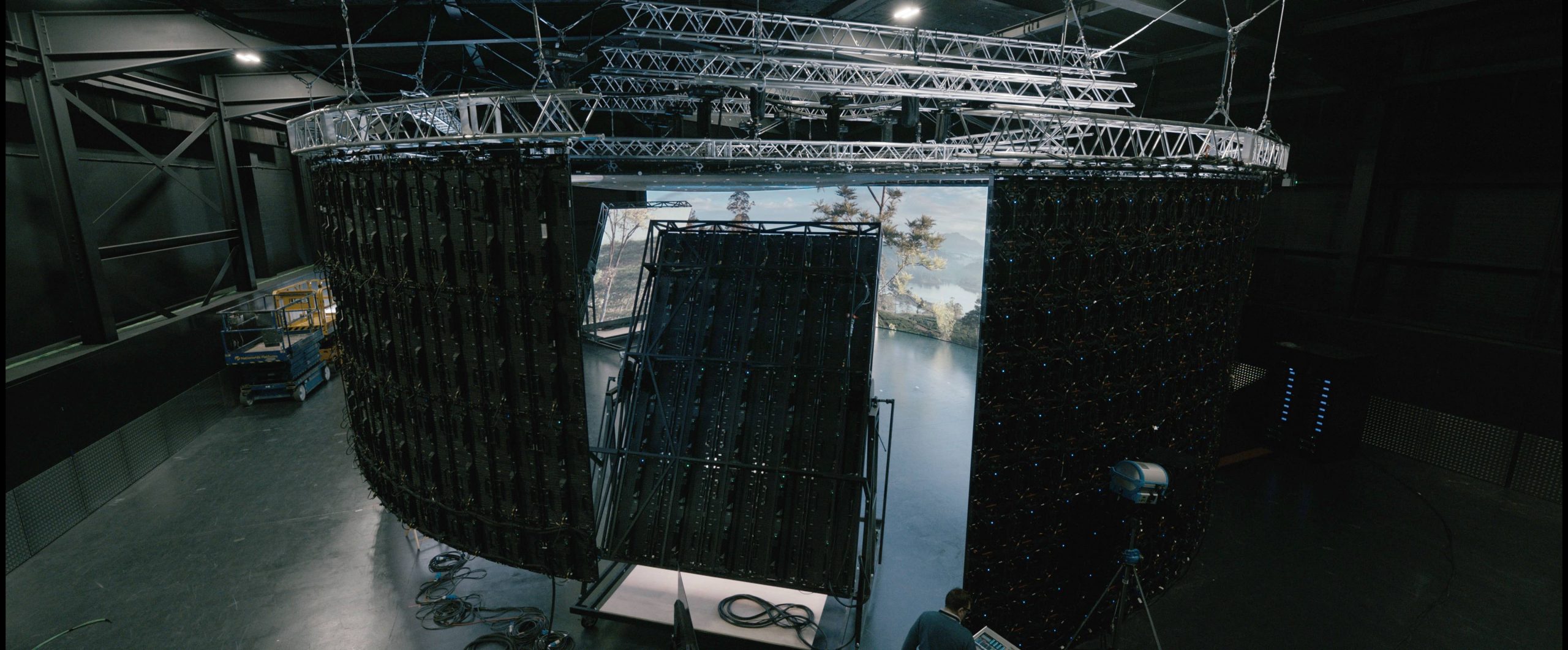 3 062021 arri UK LED volume view from outsdie photo ARRI lanscape plate ...