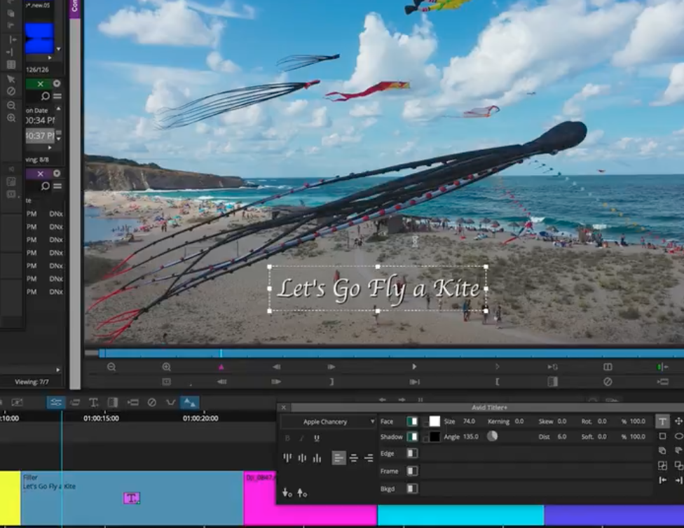 Avid Media Composer all-in-one text box - Newsshooter