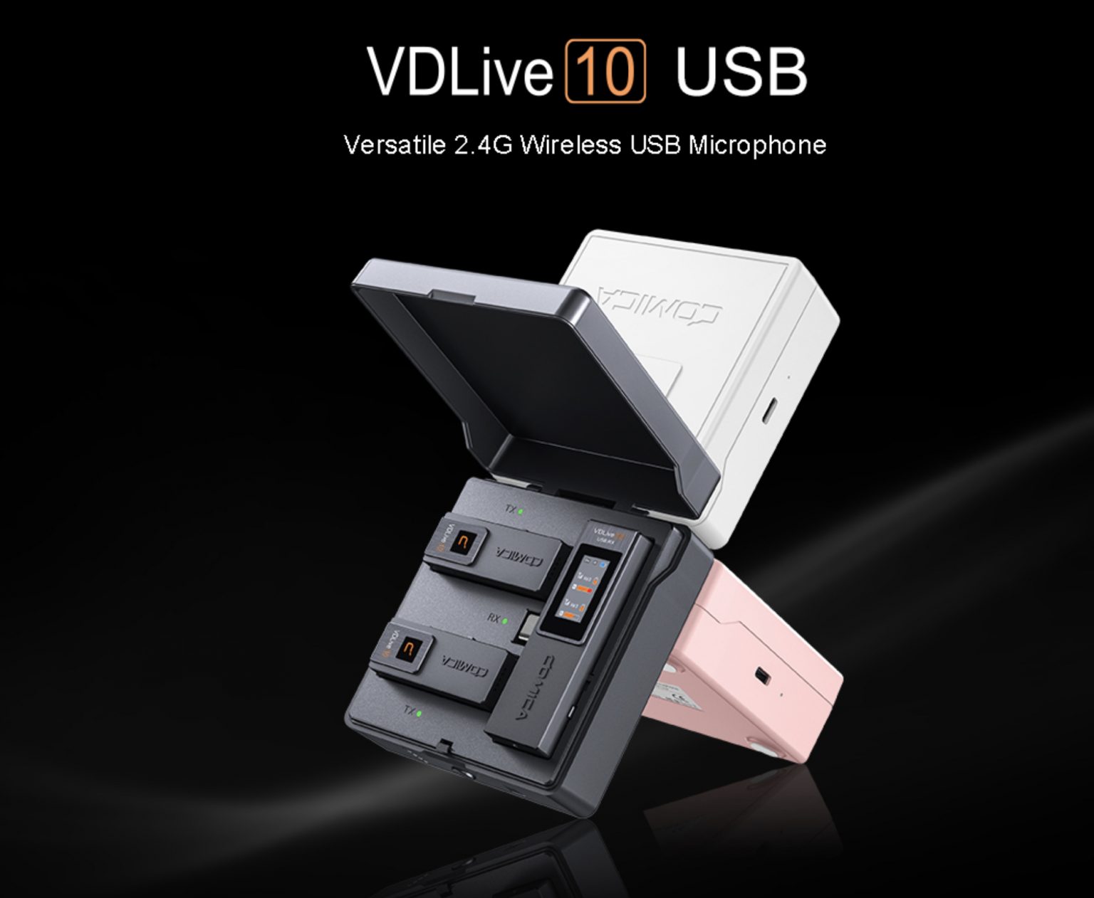 Comica VDLive10– 2.4GHz wireless USB-A/USB-C, Lightning, & 3.5mm ...
