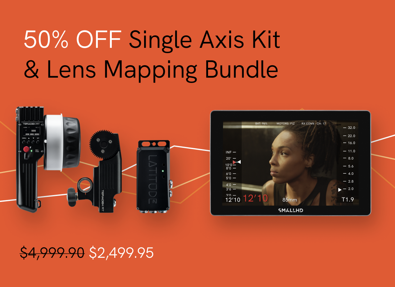 Teradek RT Single Axis Wireless Lens Control Kit with Lens Mapping 50% ...