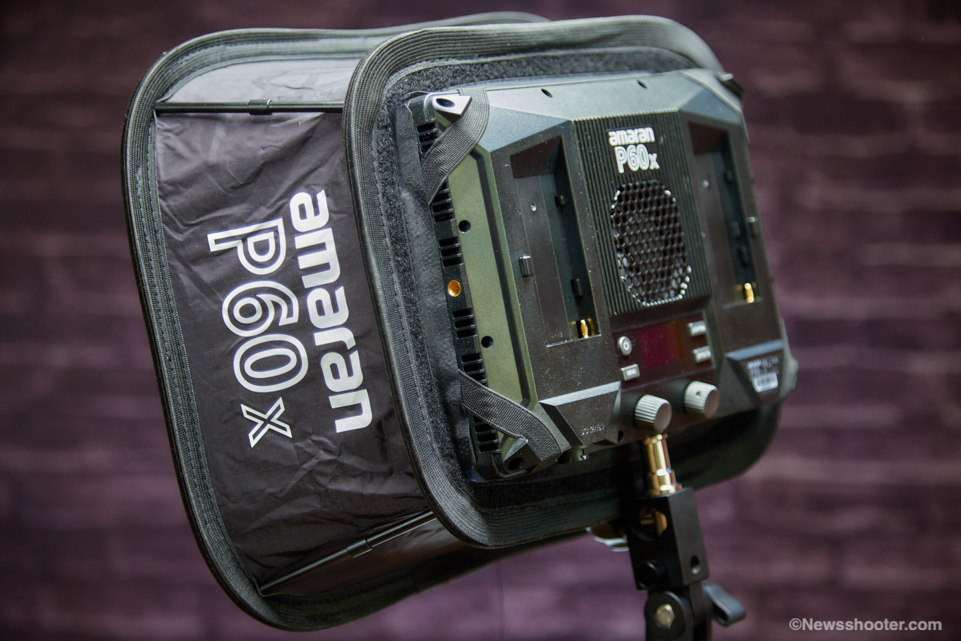 softbox attached side view - Newsshooter