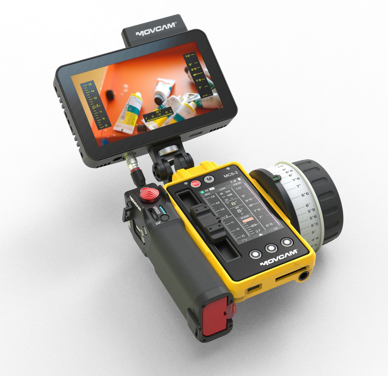 Movcam MCS-2 Wireless FIZ System & MR6 Focus Overlay Monitor Review ...