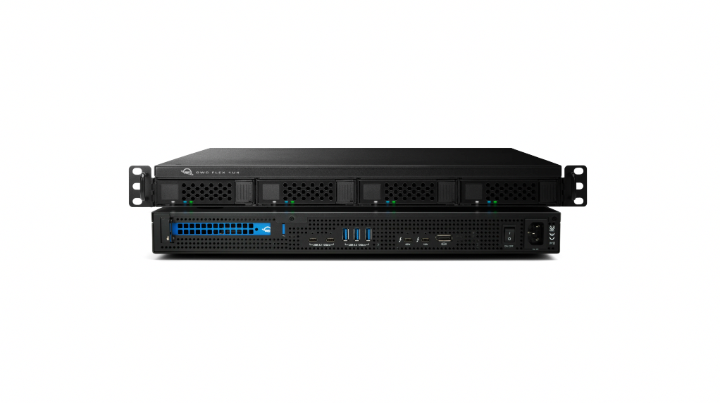OWC Flex 1U4 4-Bay Thunderbolt rackmount storage & docking solution ...