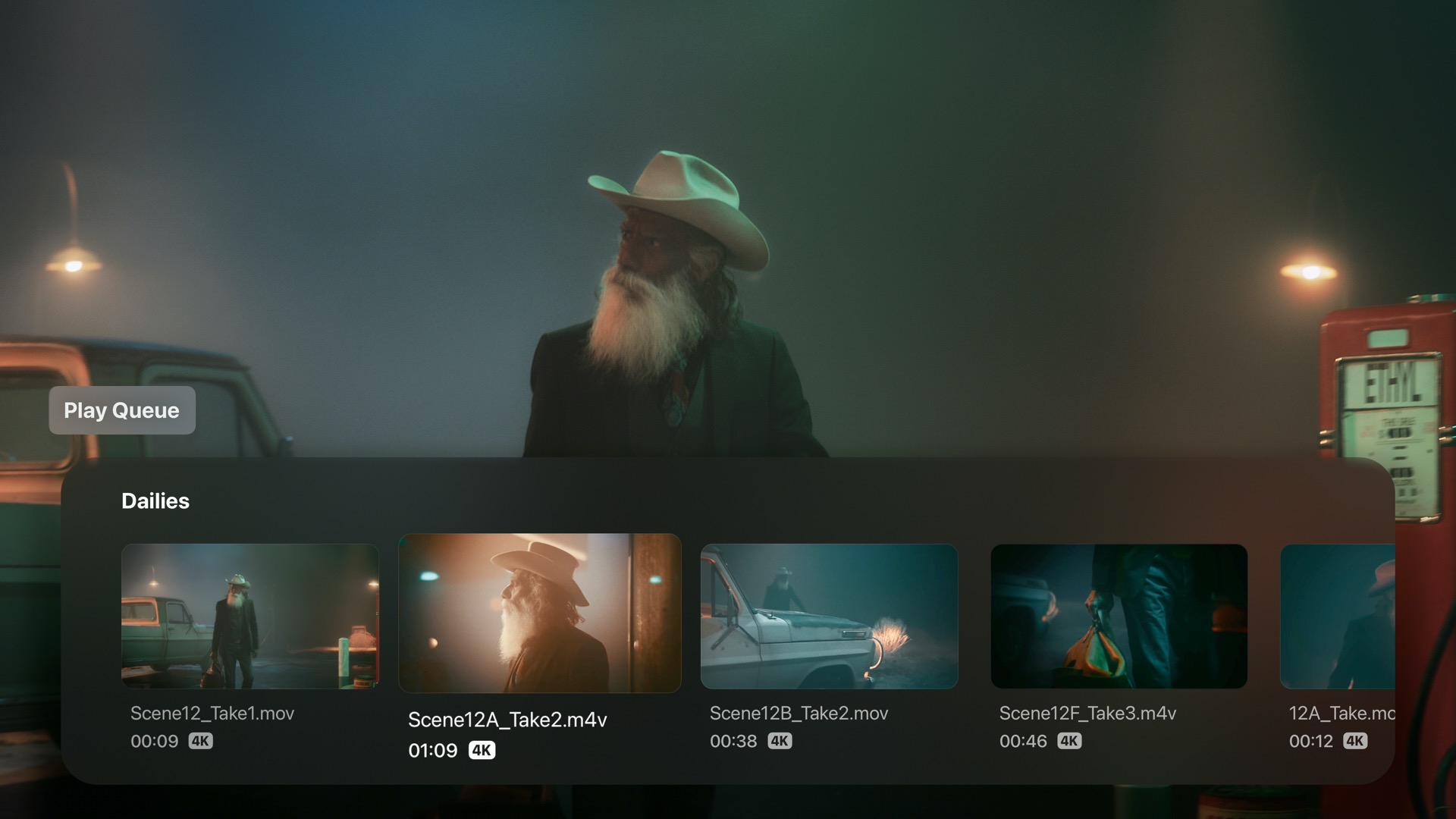 Frame io Apple TV UI 1 Play Queue - Newsshooter