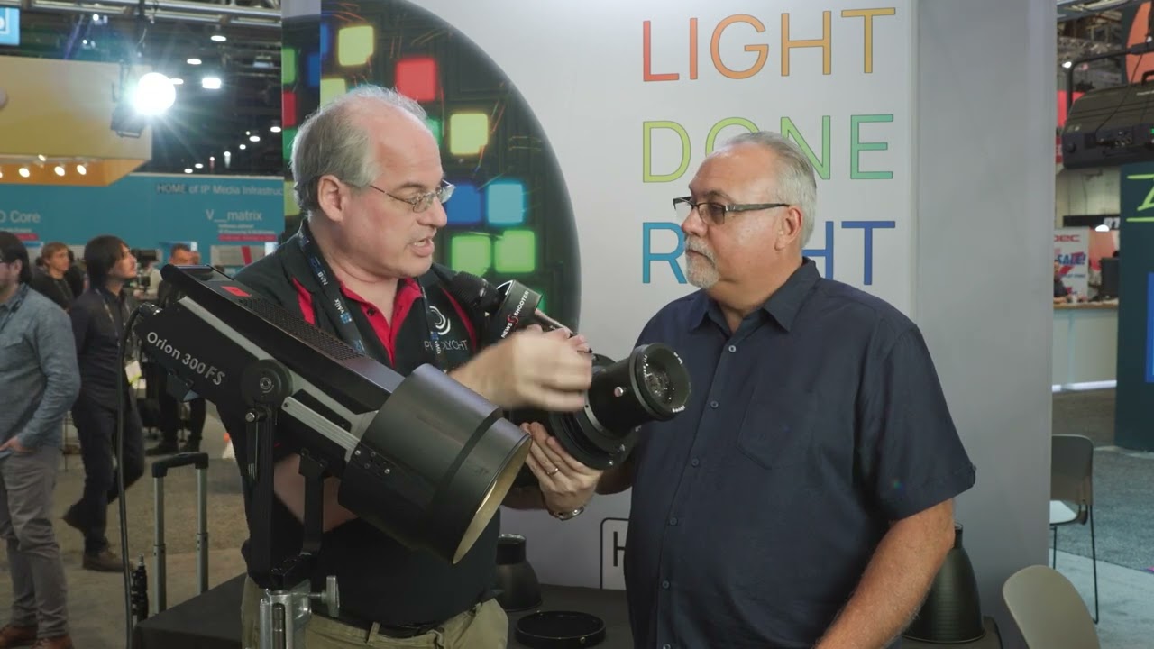 Prolycht Orion FS Prototype Dedolight Modifiers- NAB 2022 - Newsshooter