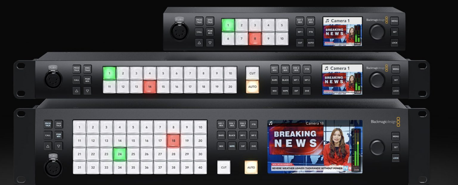 Blackmagic Design ATEM Constellation HD live production switchers ...