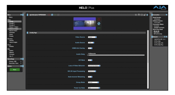 AJA HELO Plus Advanced H.264 Streamer/Recorder - Newsshooter