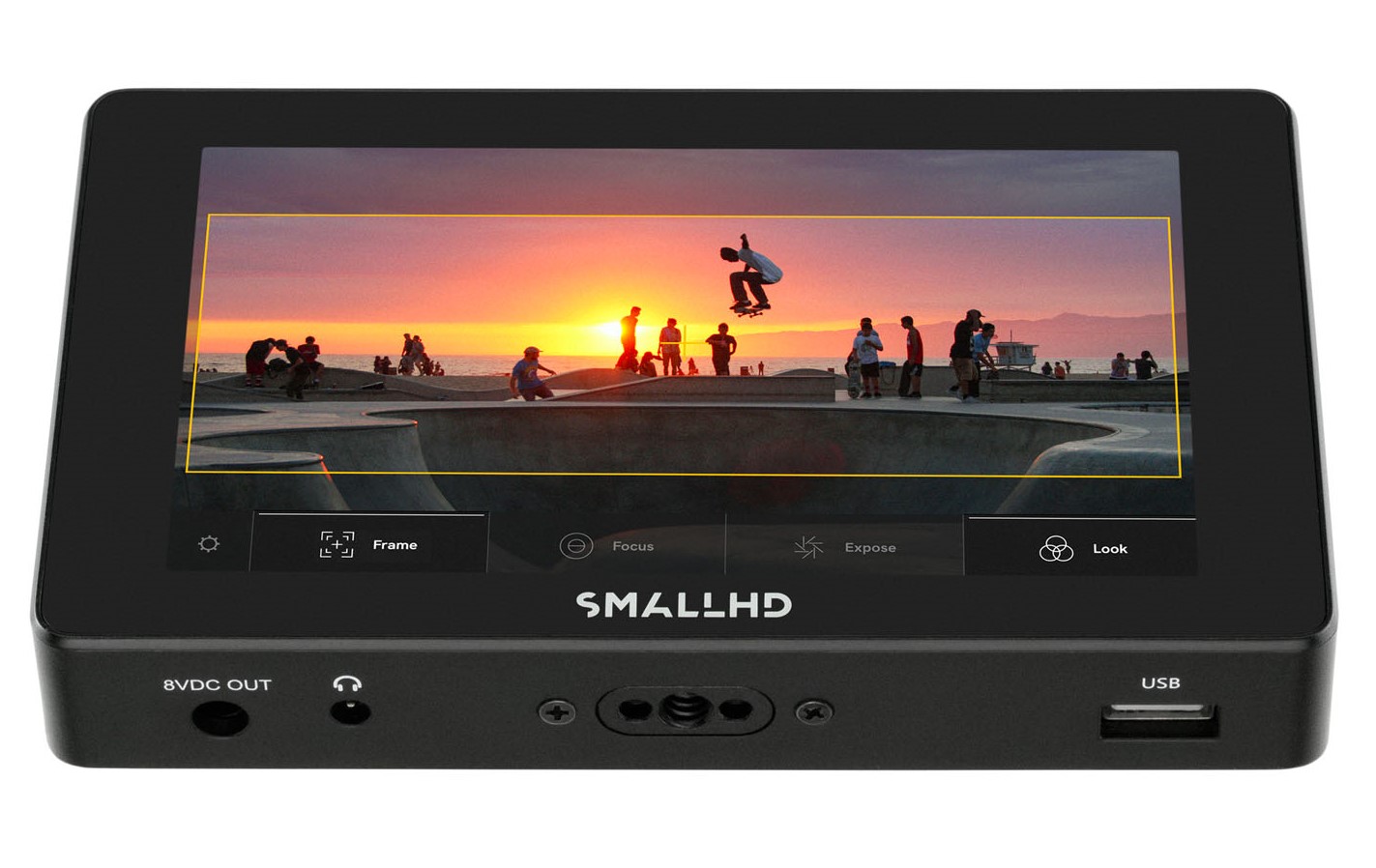 SmallHD Action 5 Product Front Raised Screen On - Newsshooter