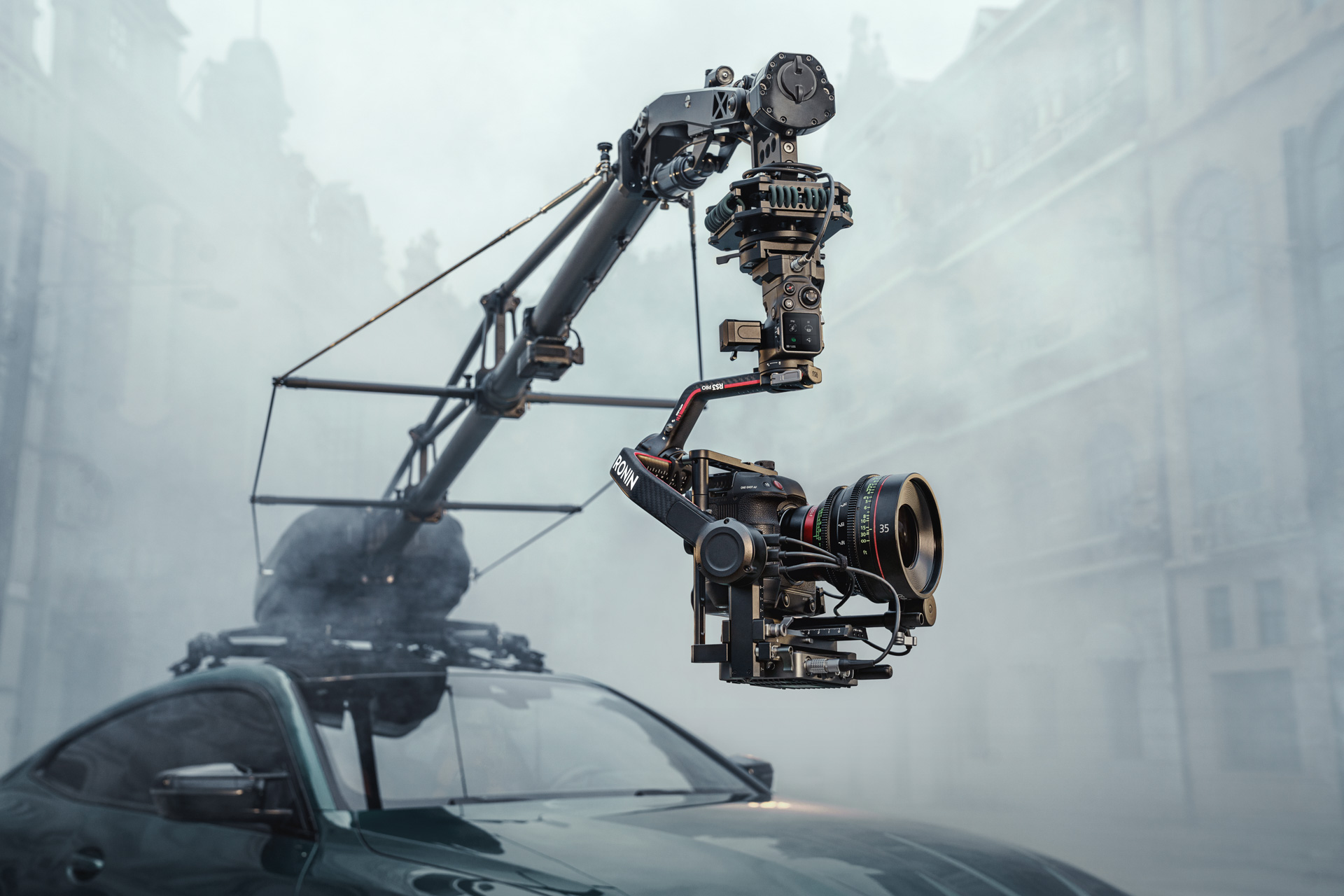 DJI RS 3 Pro – Mounted on car crane - Newsshooter