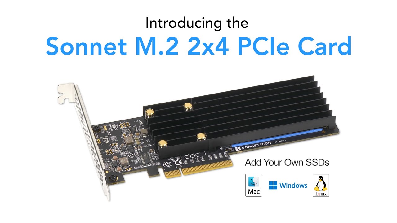 Sonnet M.2 2x4 Low-Profile PCIe Card - Newsshooter