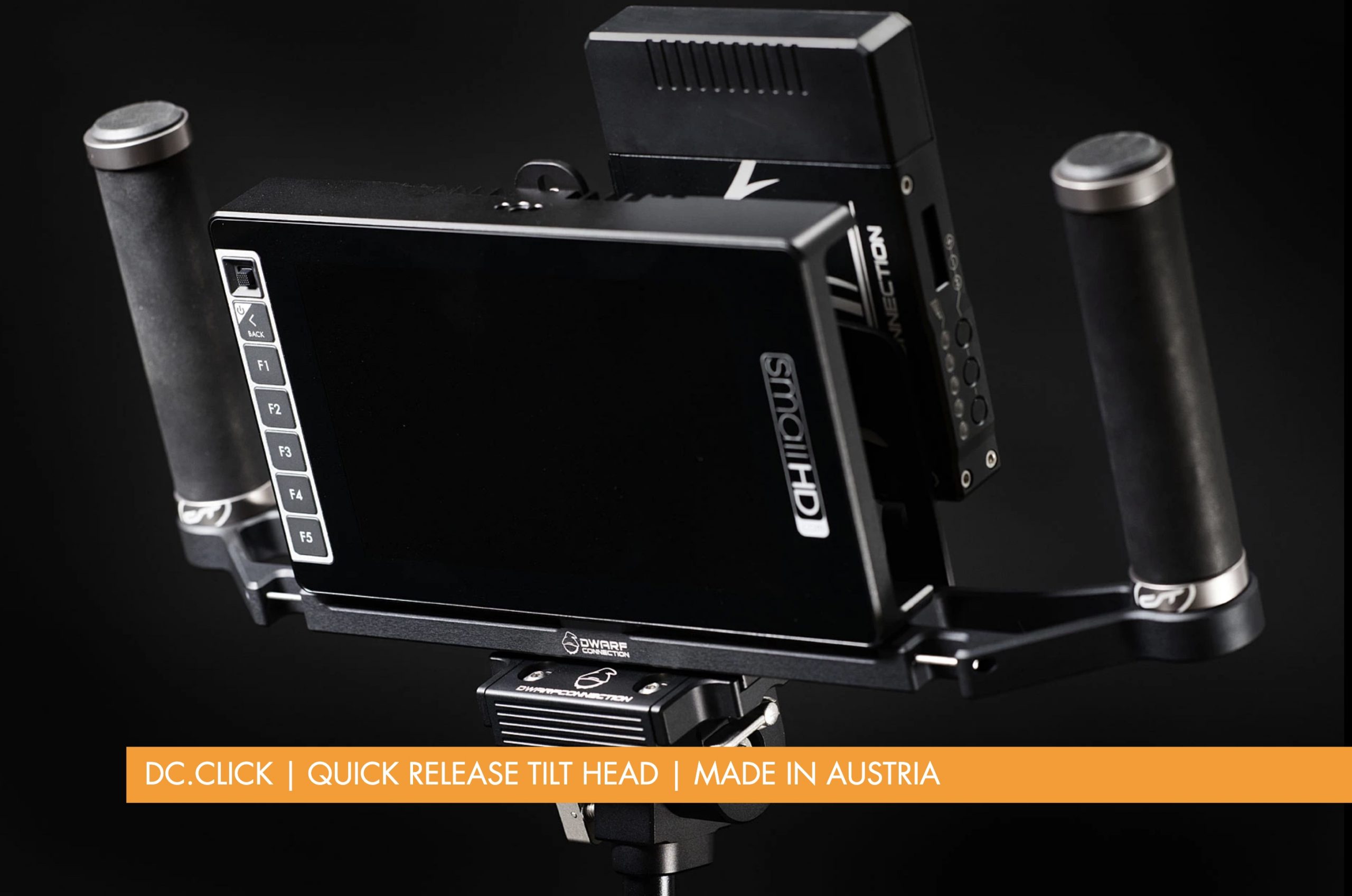 Dwarf Connection DC.CLICK Quick Release Tilt Head for Monitor Cages - Newsshooter