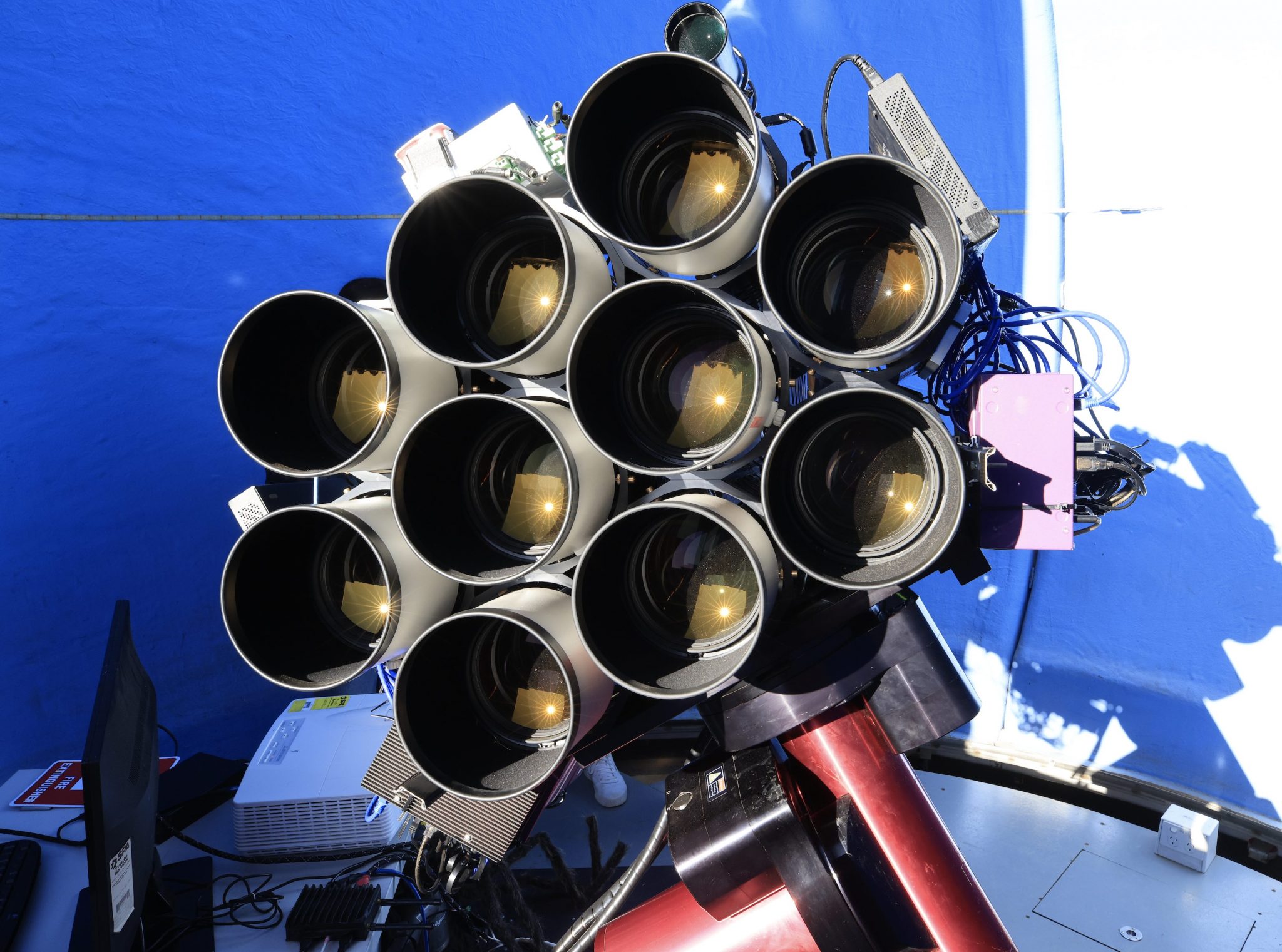 Huntsman Telescope utilizing 10 Canon EF 400mm f/2.8 L IS II super ...