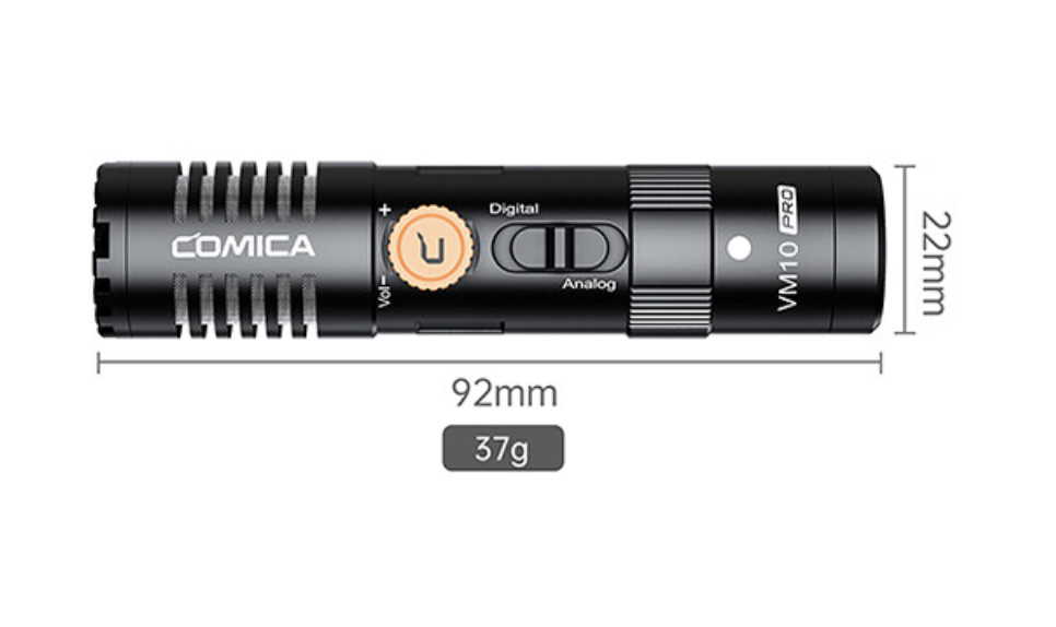 Comica Audio VM10 Pro Mini Cardioid Digital Shotgun Microphone ...