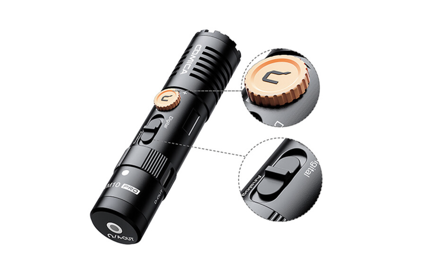 Comica Audio VM10 Pro Mini Cardioid Digital Shotgun Microphone ...