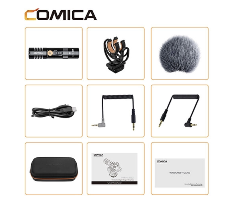 Comica Audio VM10 Pro Mini Cardioid Digital Shotgun Microphone ...